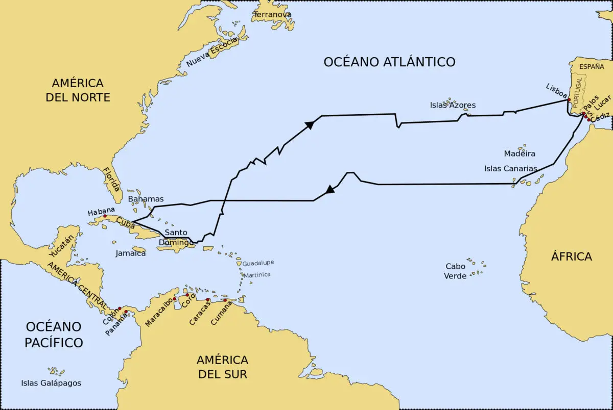 LOS VIAJES DE CRISTÓBAL COLÓN, HISTORIA Y DESCUBRIMIENTOS